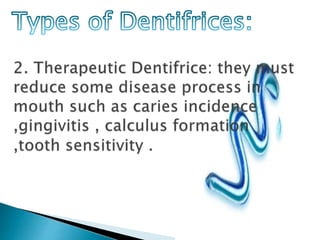 Dentifrices ppt222 | PPSX