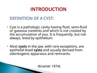 DENTIGEROUS CYST ORAL PATHOLOGY DENTISTRY | PPT