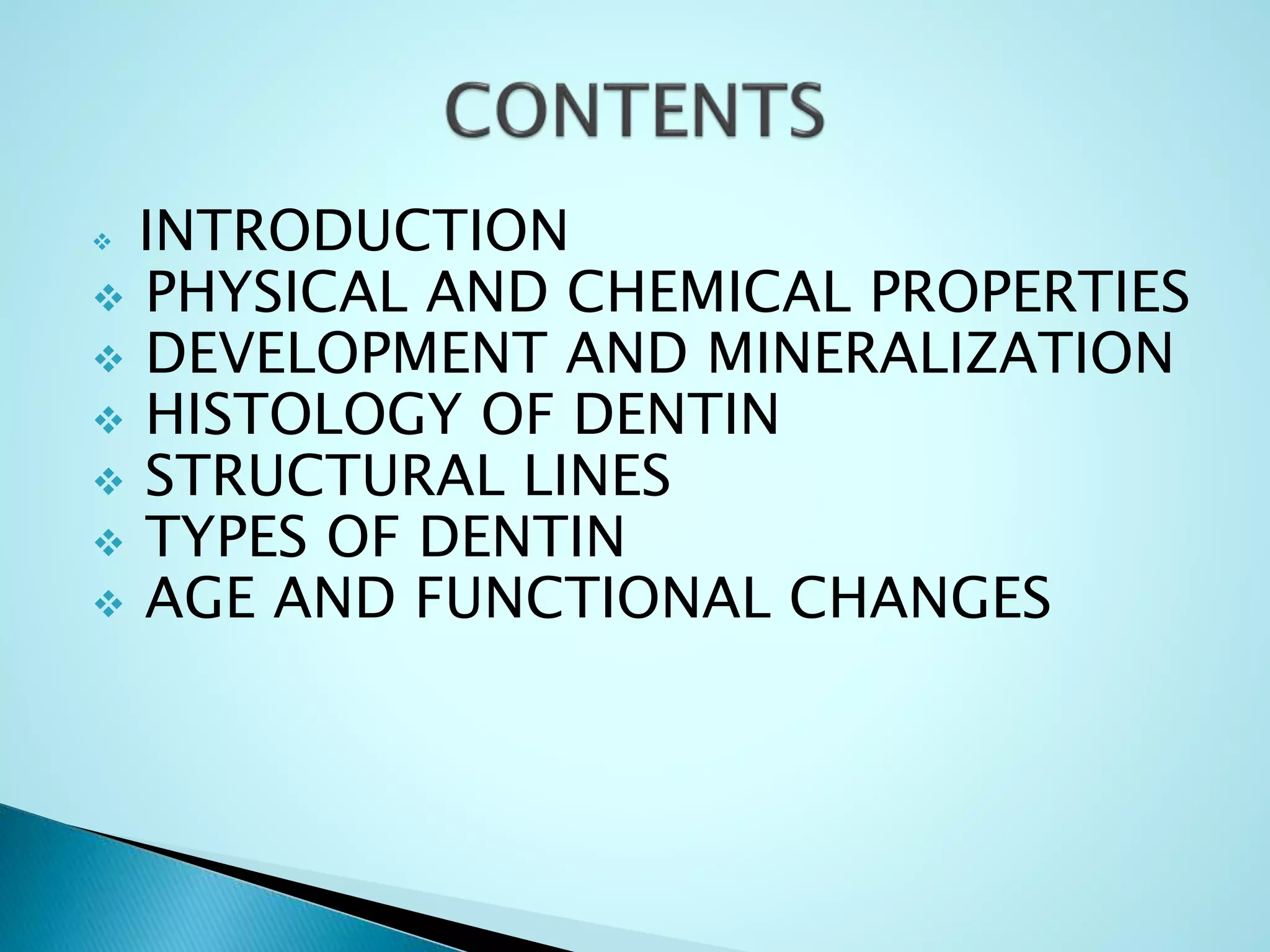 Dentin -- Structural aspect | PPTX