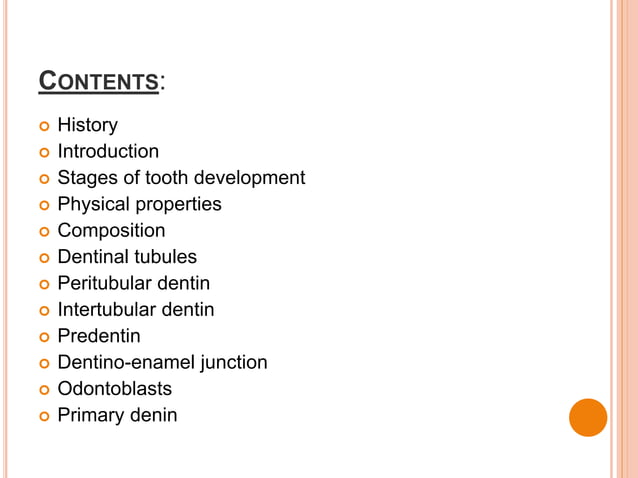 Dentin | PPT