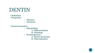 Dentin | PPT