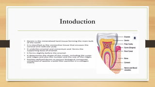 Dentin- Development of tooth and dentin .pptx