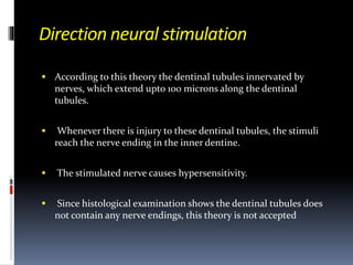 Dentinal hypersensitivity | PPTX