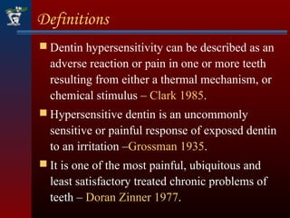 Dentinal hypersensitivity | PPT
