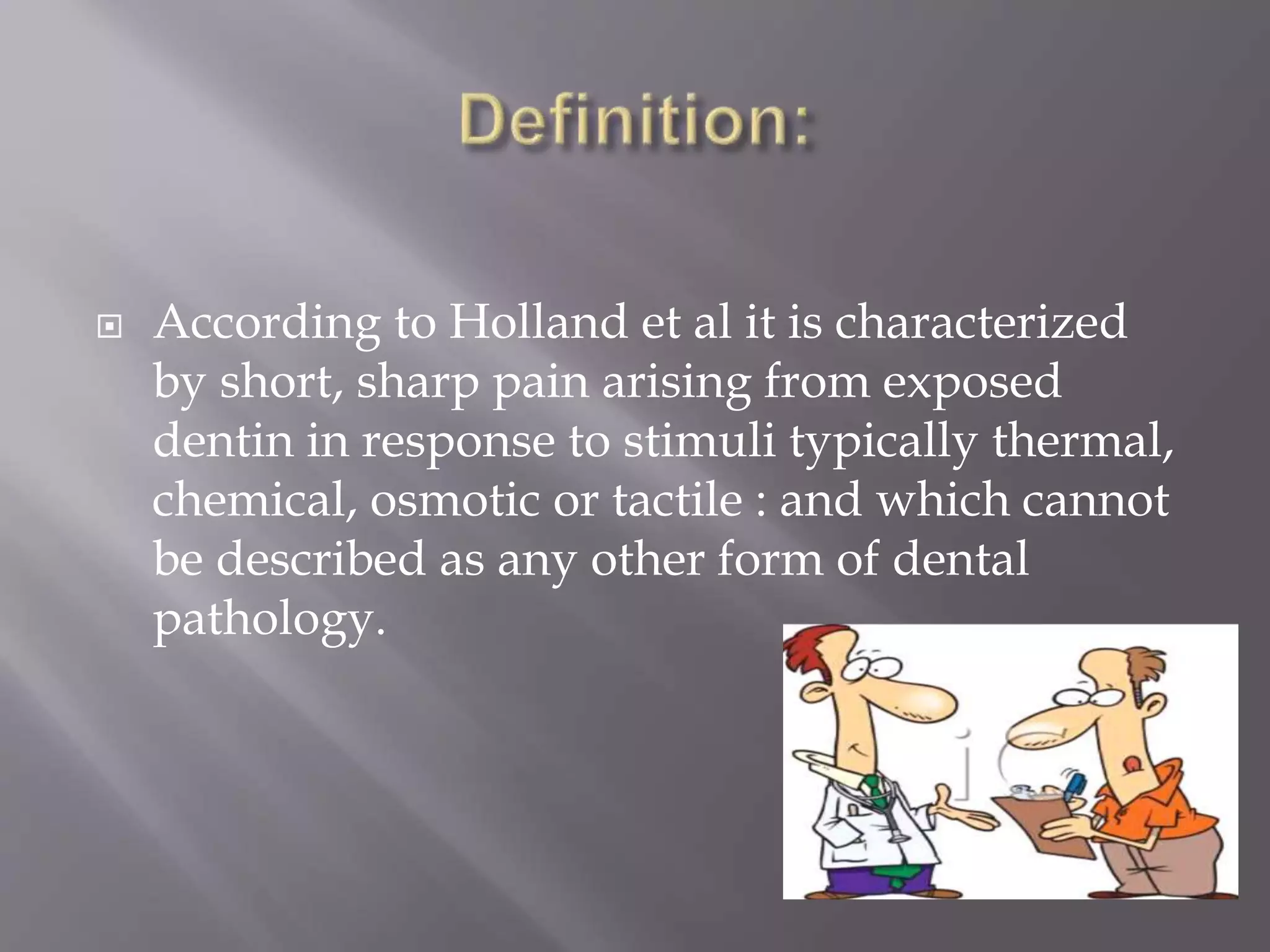 Dentinal hypersensitivity | PPTX