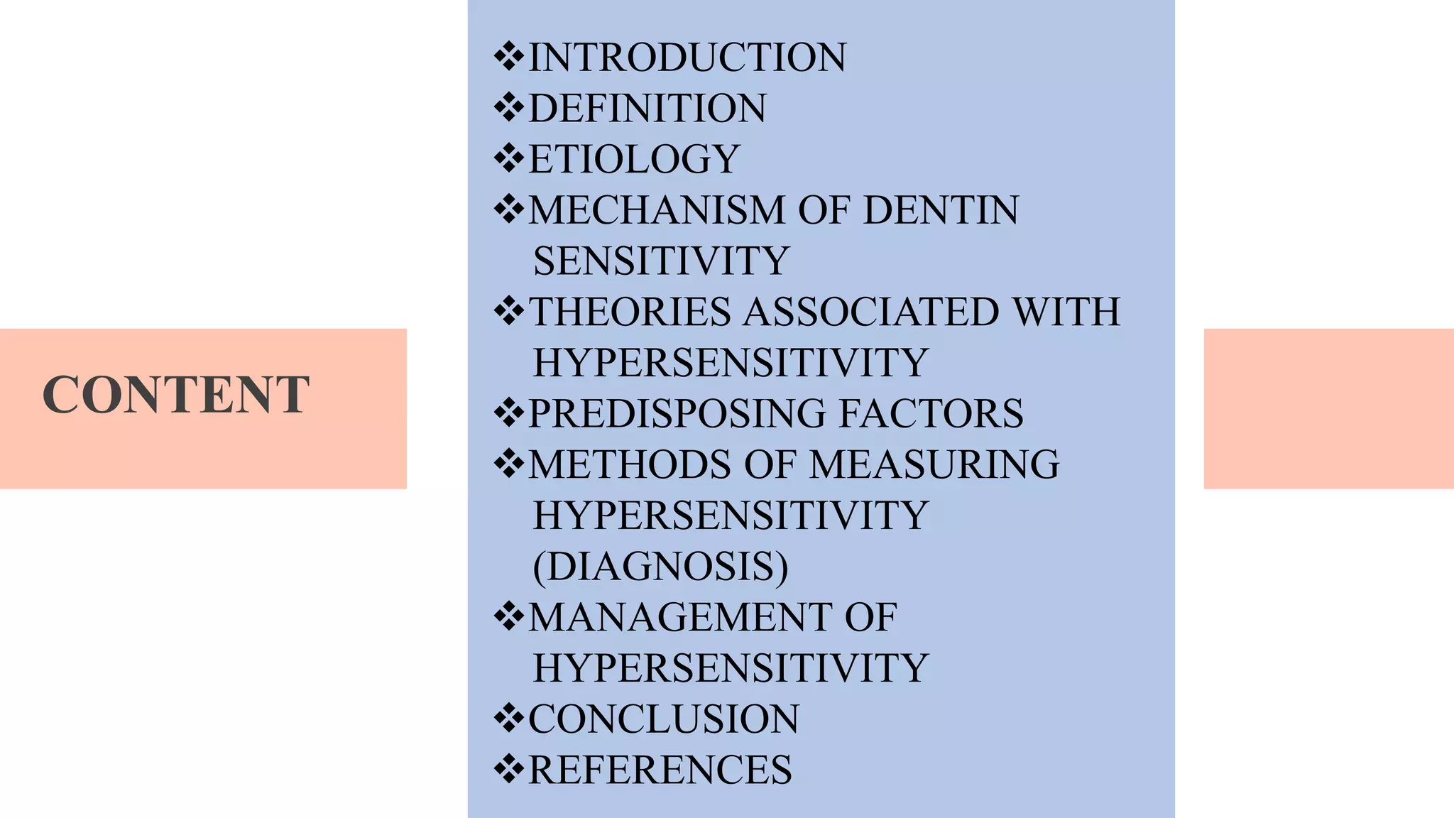 Dentinal hypersensitivity | PPT