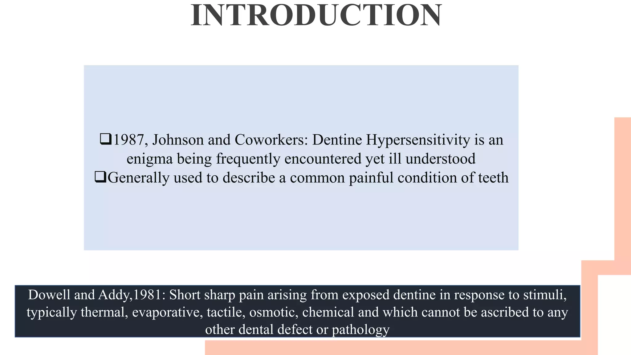 Dentinal hypersensitivity | PPT