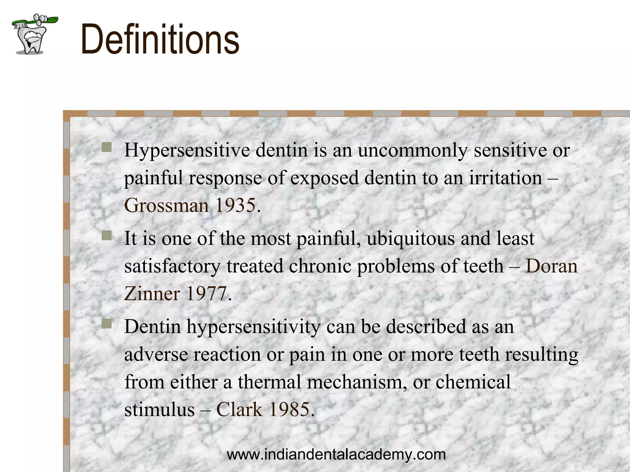 Dentinal hyper sensitivity 3 /certified fixed orthodontic courses by ...