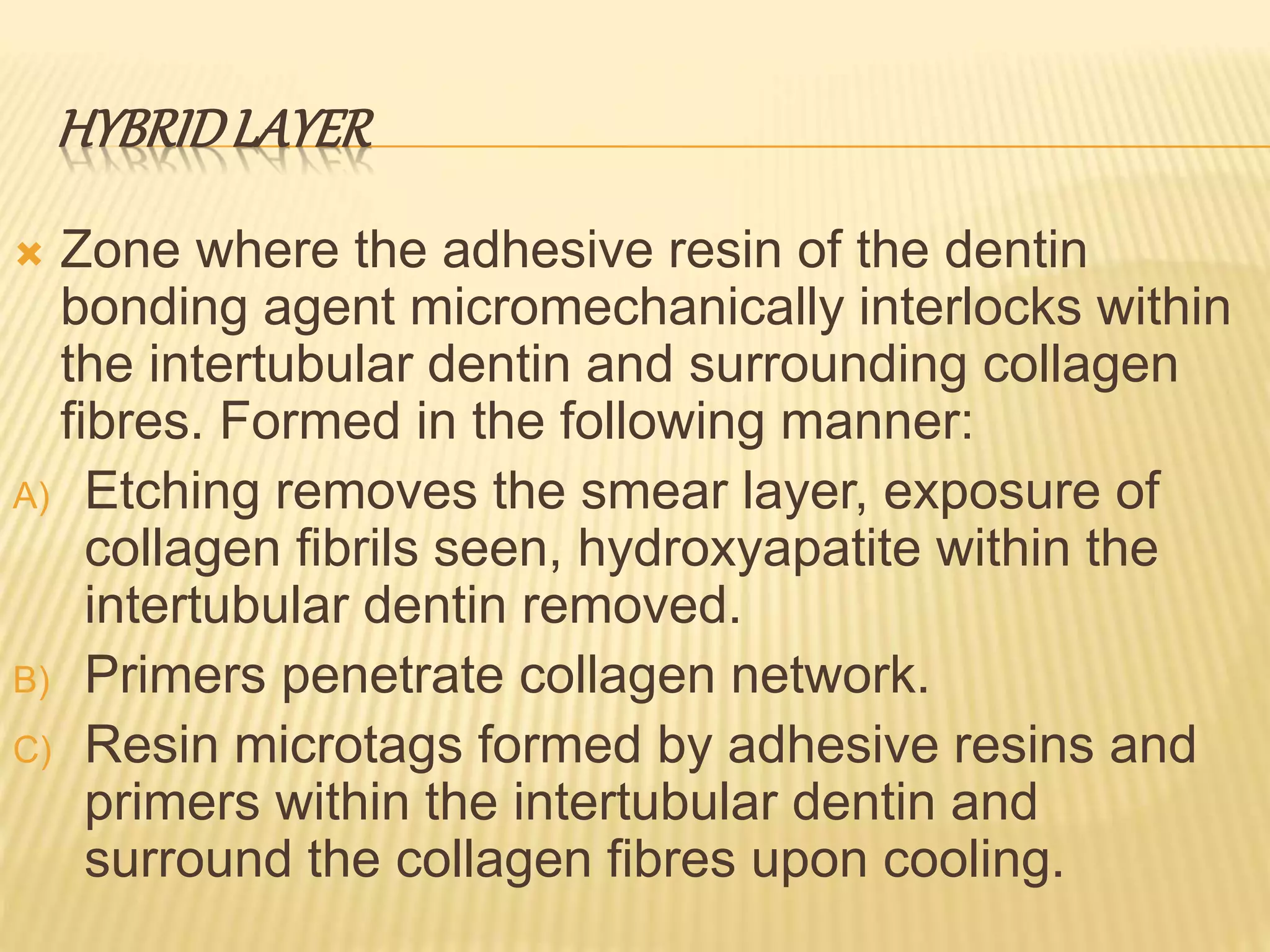 Dentin bonding | PPTX