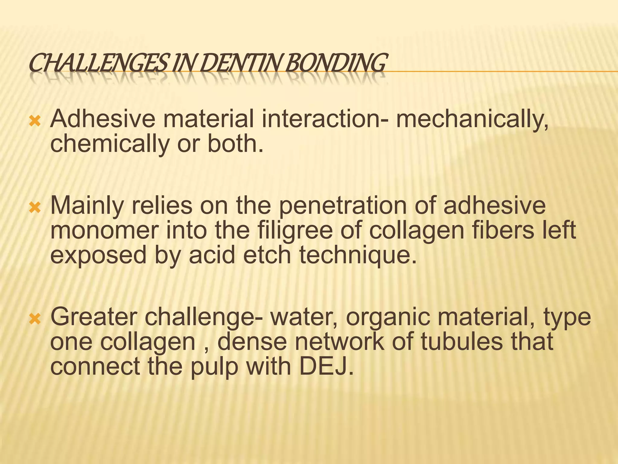 Dentin bonding | PPTX