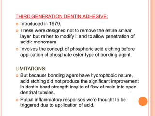 Dentin bonding agent | PPTX