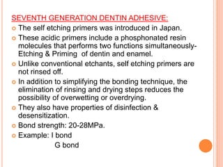 Dentin bonding agent | PPT