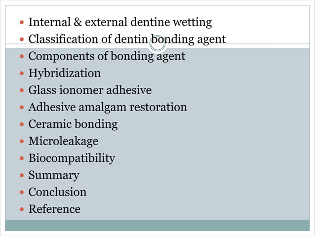 Dentin bonding agent | PDF | Dental Health | Diseases and Conditions