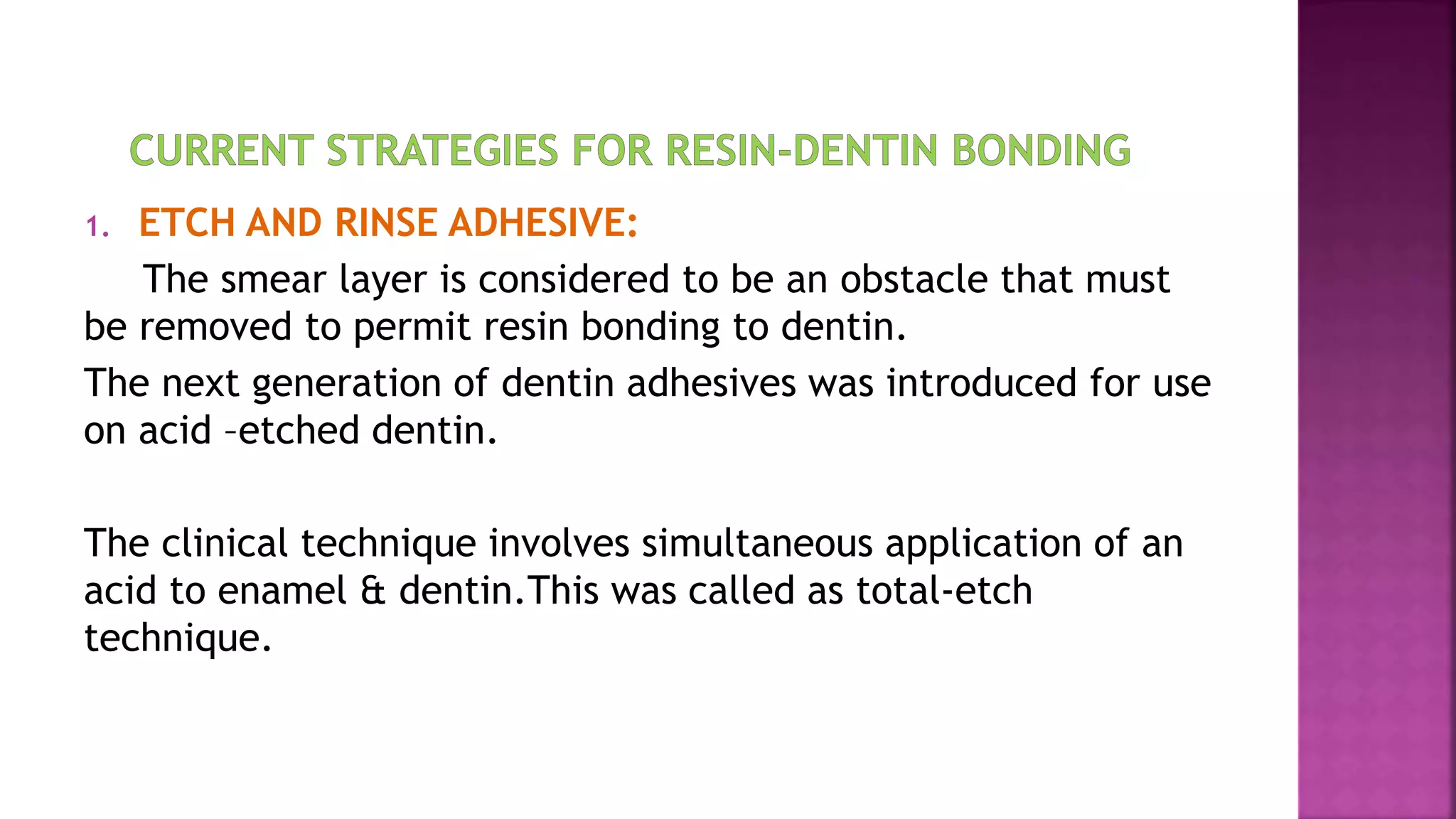 Dentin bonding agents | PPTX
