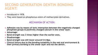 Dentin bonding agents | PPTX