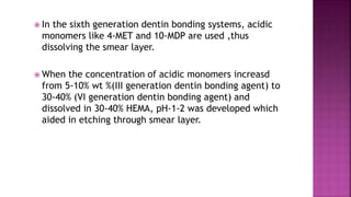 Dentin bonding agents | PPTX