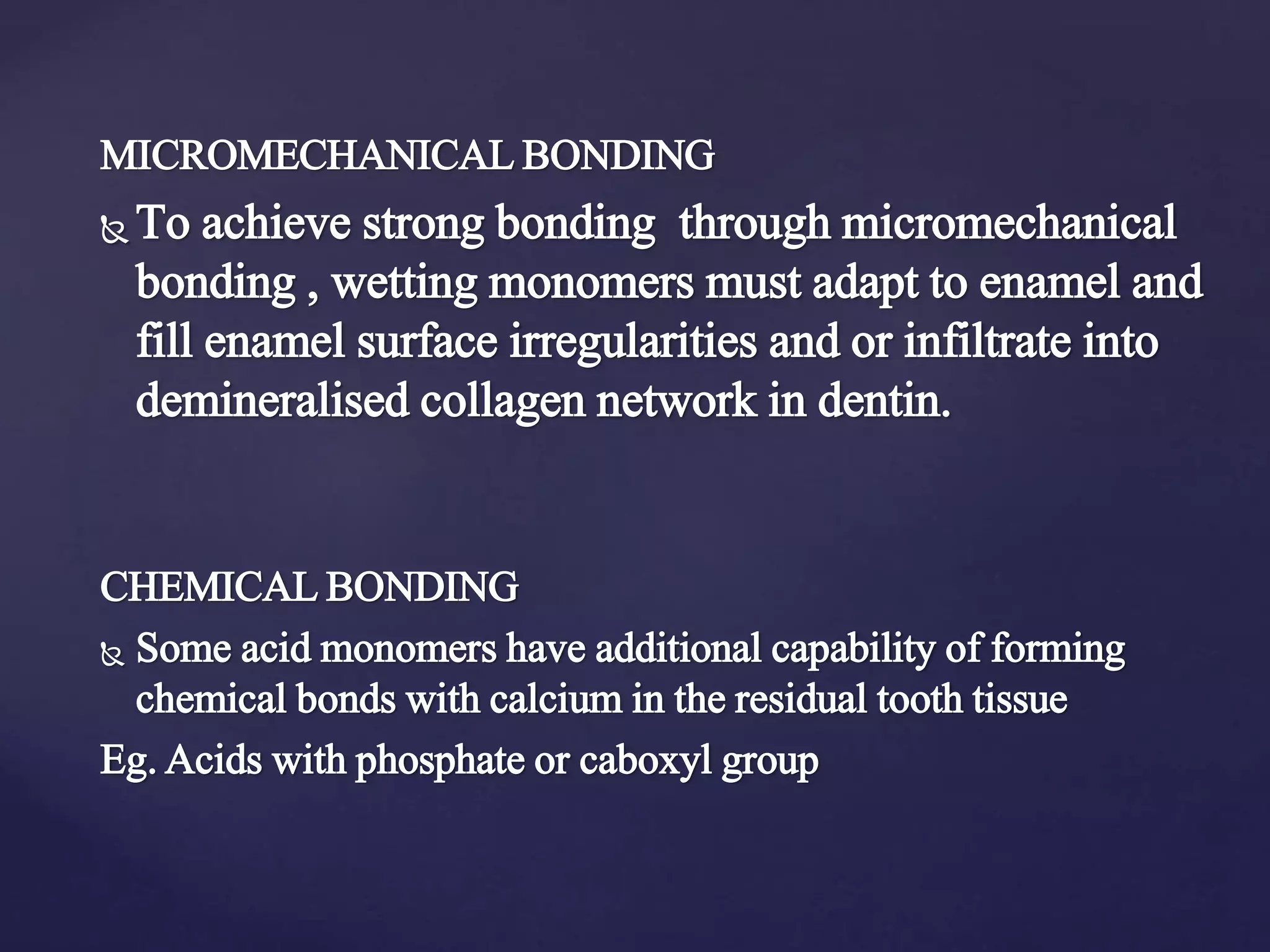 Dentin bonding agents | PPTX
