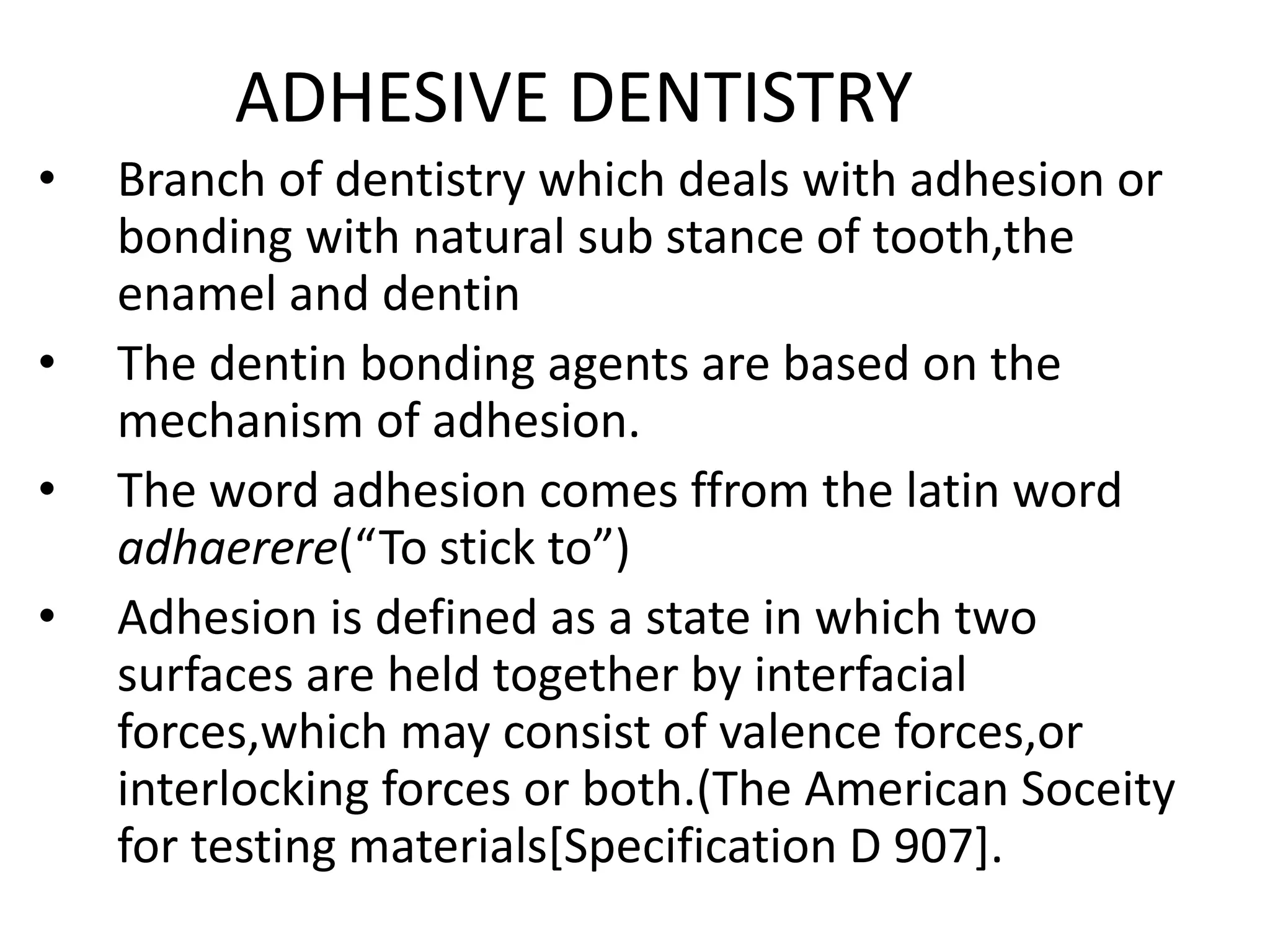 Dentin bonding agents | PPTX