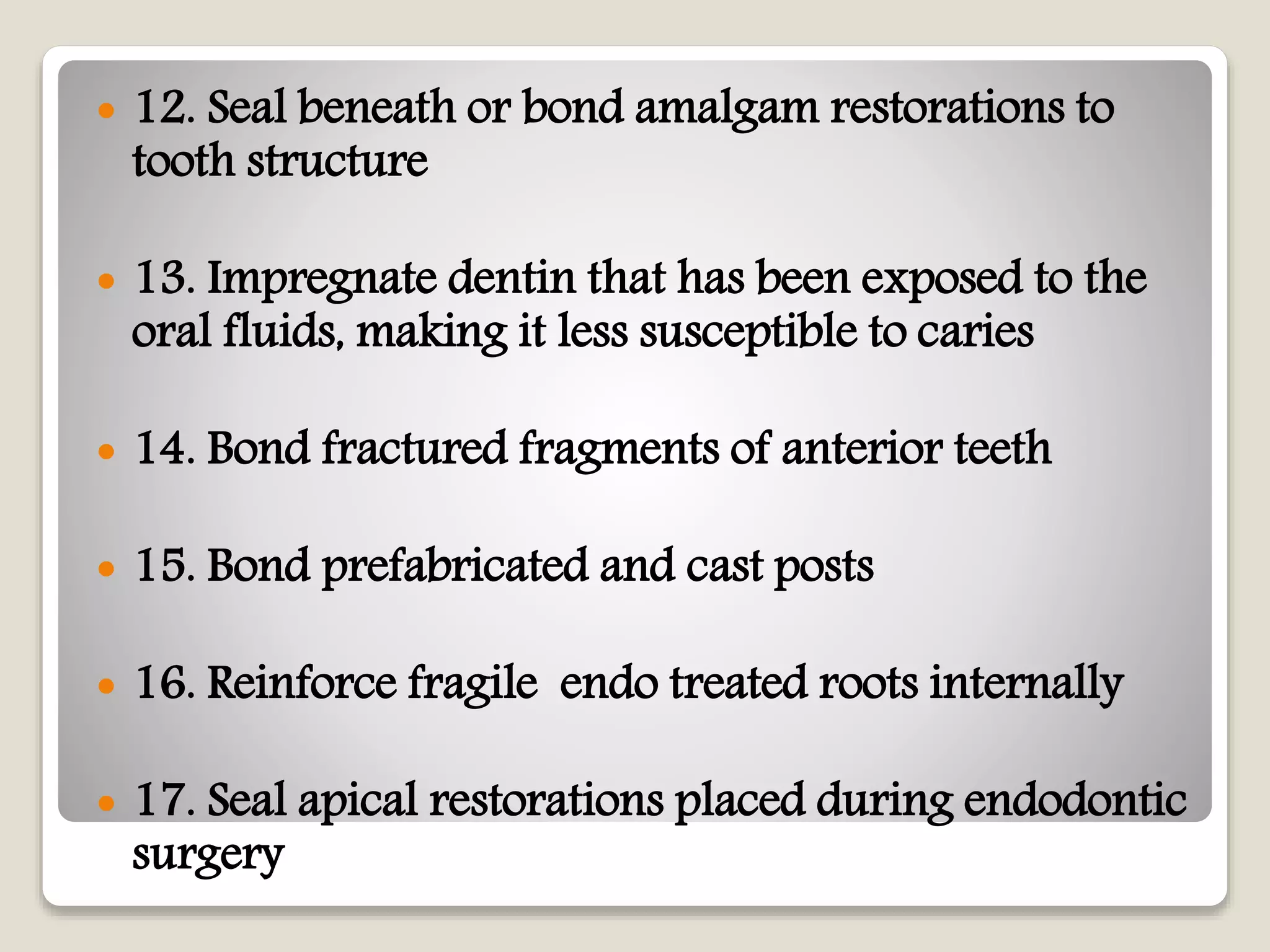 Dentin bonding agents | PPTX