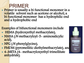 Dentin bonding agents | PPTX
