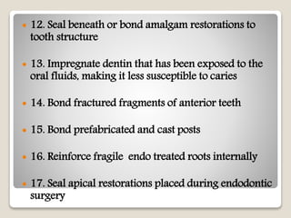 Dentin bonding agents | PPTX