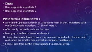 Dentin Dysplasia | PPTX