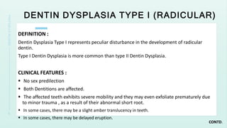Dentin dysplasia | PPTX