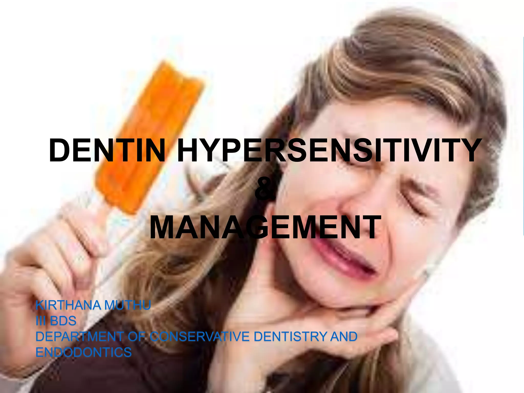 Dentin hypersensitivity | PPTX