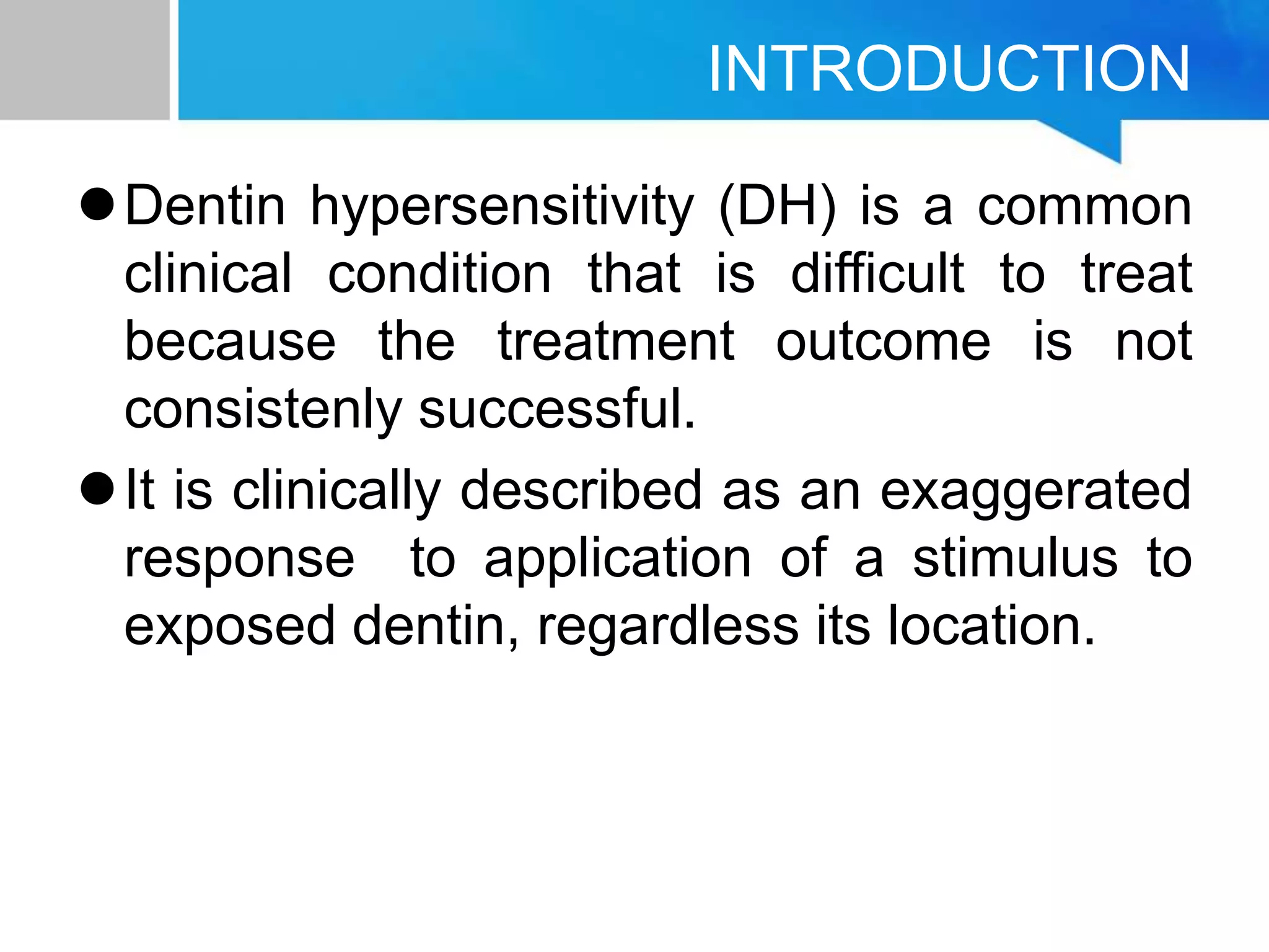 Dentin hypersensitivity | PPTX