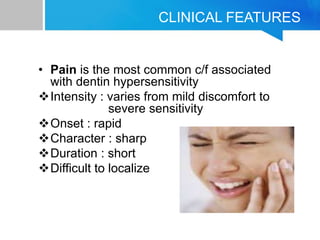Dentin hypersensitivity | PPTX