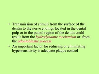 Dentin hypersensitivity final | PPT