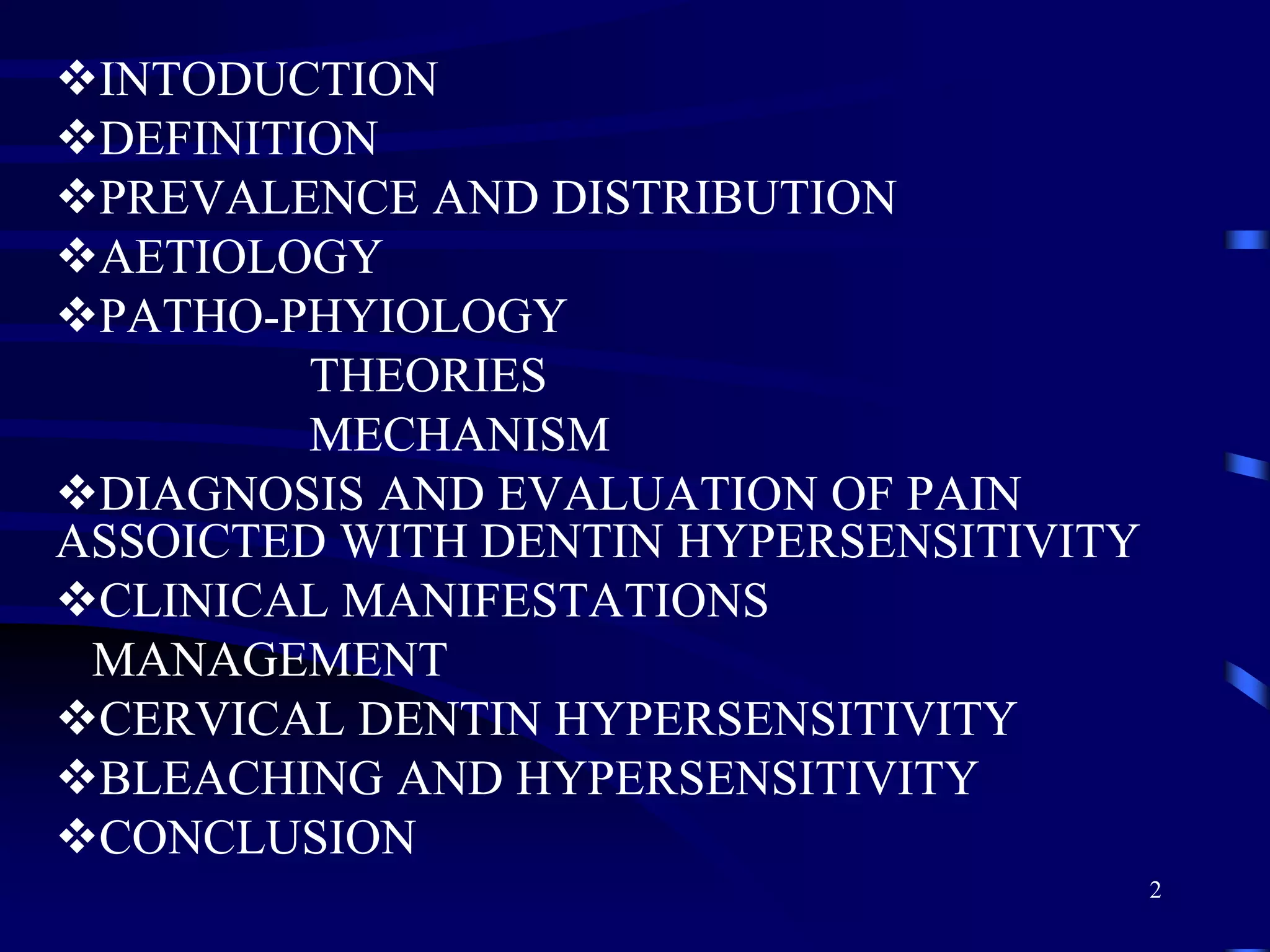 Dentin hypersesitivity | PPTX