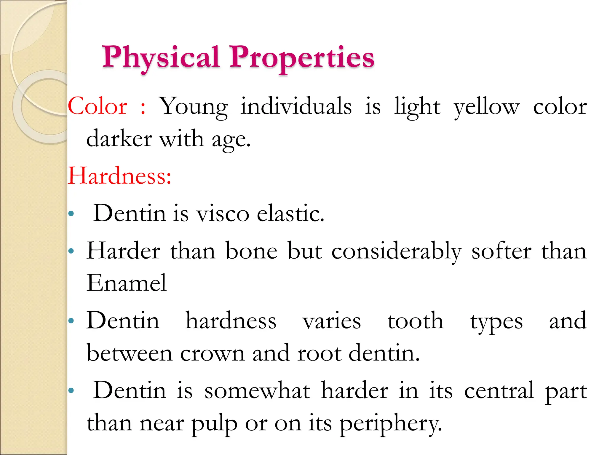 BDS first year Dentin presentation by SDM d | PPT