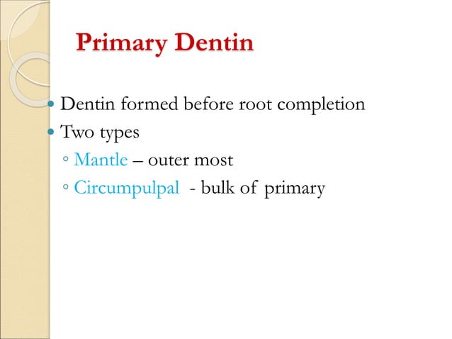 BDS first year Dentin presentation by SDM d | PPT