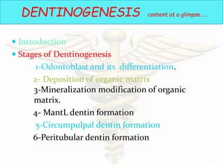 Dentinogenesis & dentin hypersensitivity | PPT