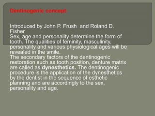 Dentinogenic concept | PPTX