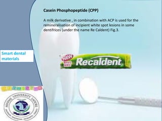smart materials in dentistry | PPTX