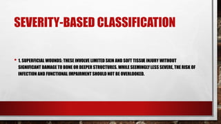 Classification of gunshot wounds of maxillofacial region | PPTX