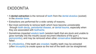 dentistry and oral maxillofacial surgery introduction | PPTX