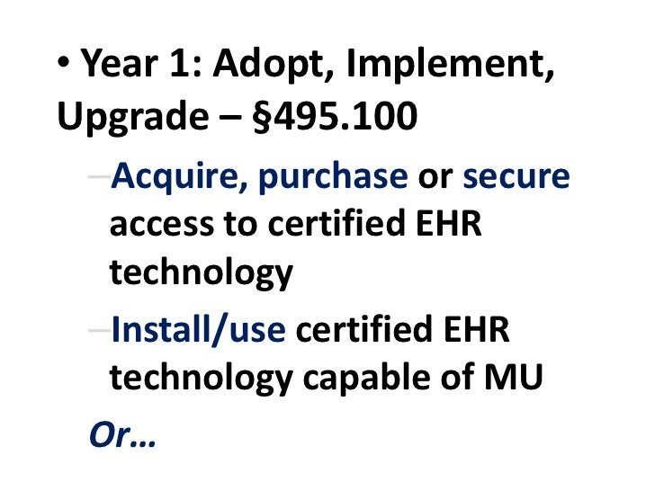 Dentists and Meaningful Use: Stage 1