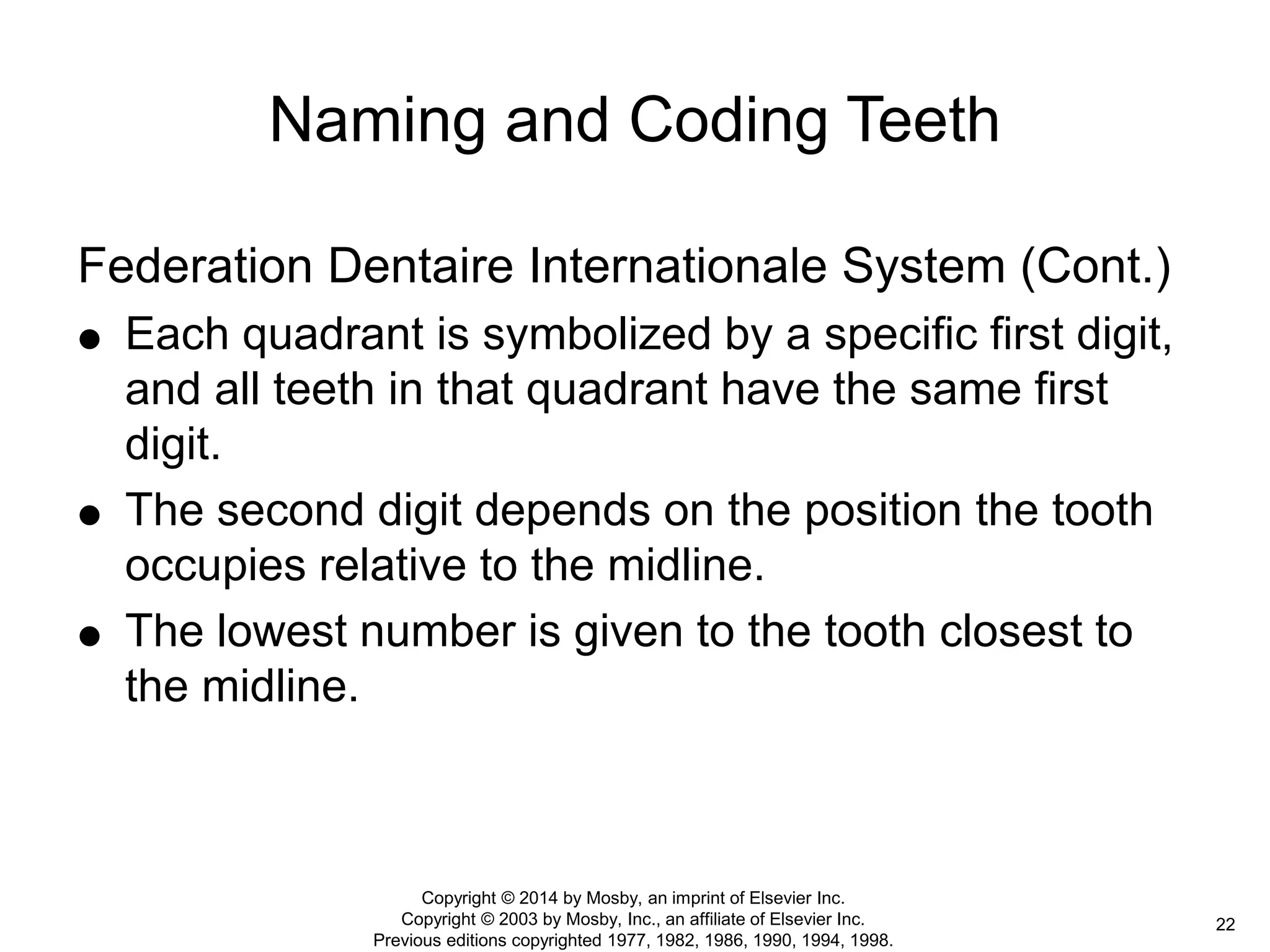 Nomenclature-- Dentition | PPTX