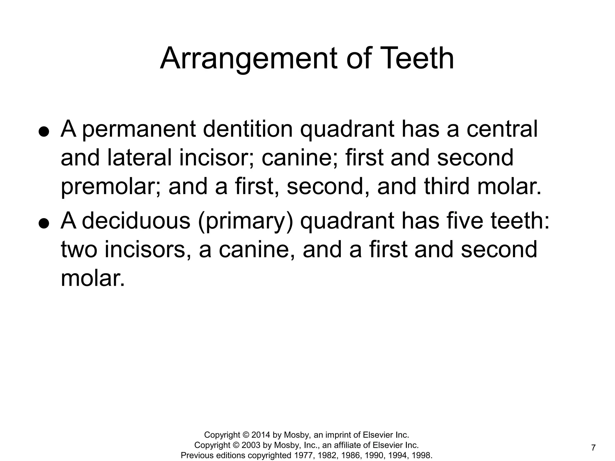 Nomenclature-- Dentition | PPTX