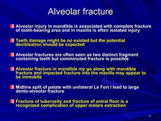 Dento Alveolar Fractures | PPT