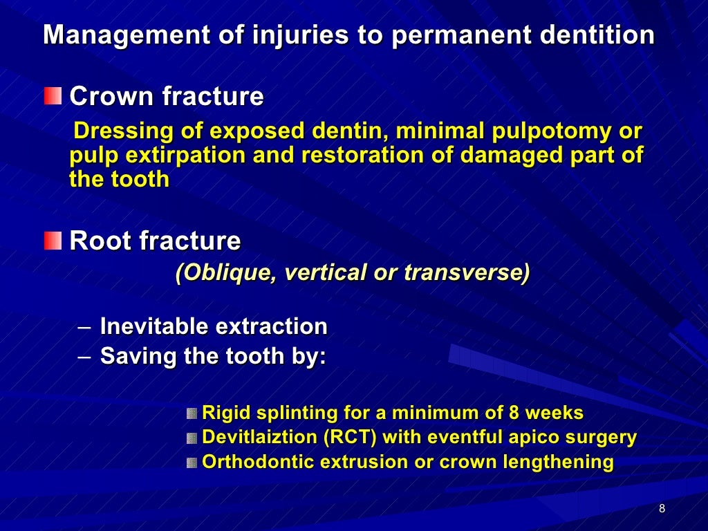 Dento Alveolar Fractures