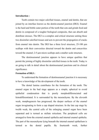 Dento enamel junction | DOC