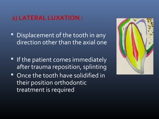 Dentoalveolar injuries ppt | PPT