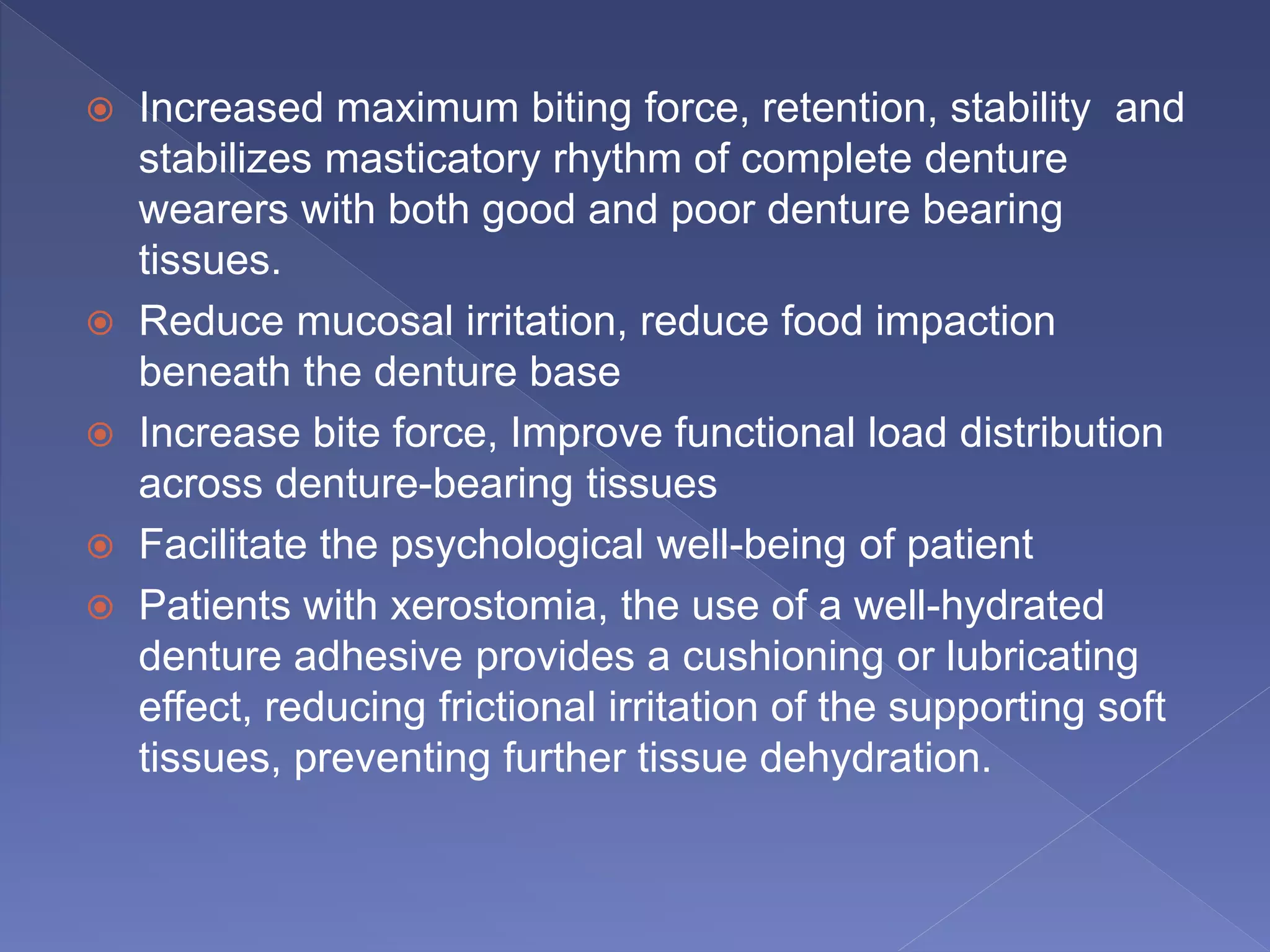 Denture adhesives and cleansers | PPTX