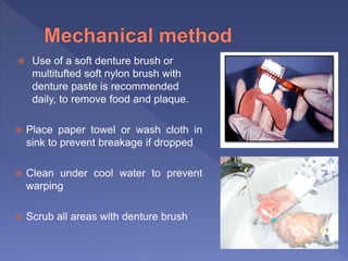 Denture adhesives and cleansers | PPTX