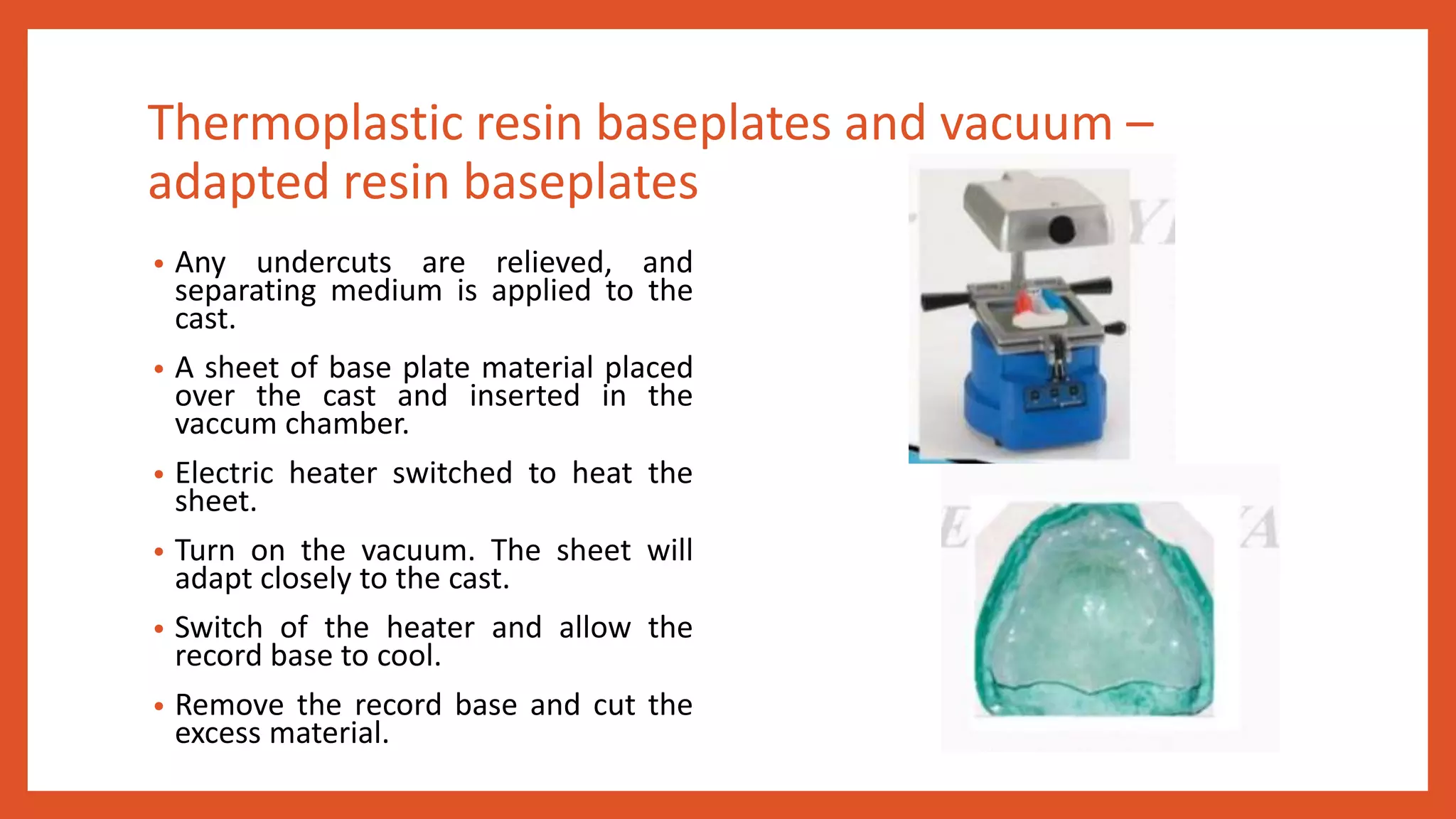Denture base and occlusal rims | PPTX