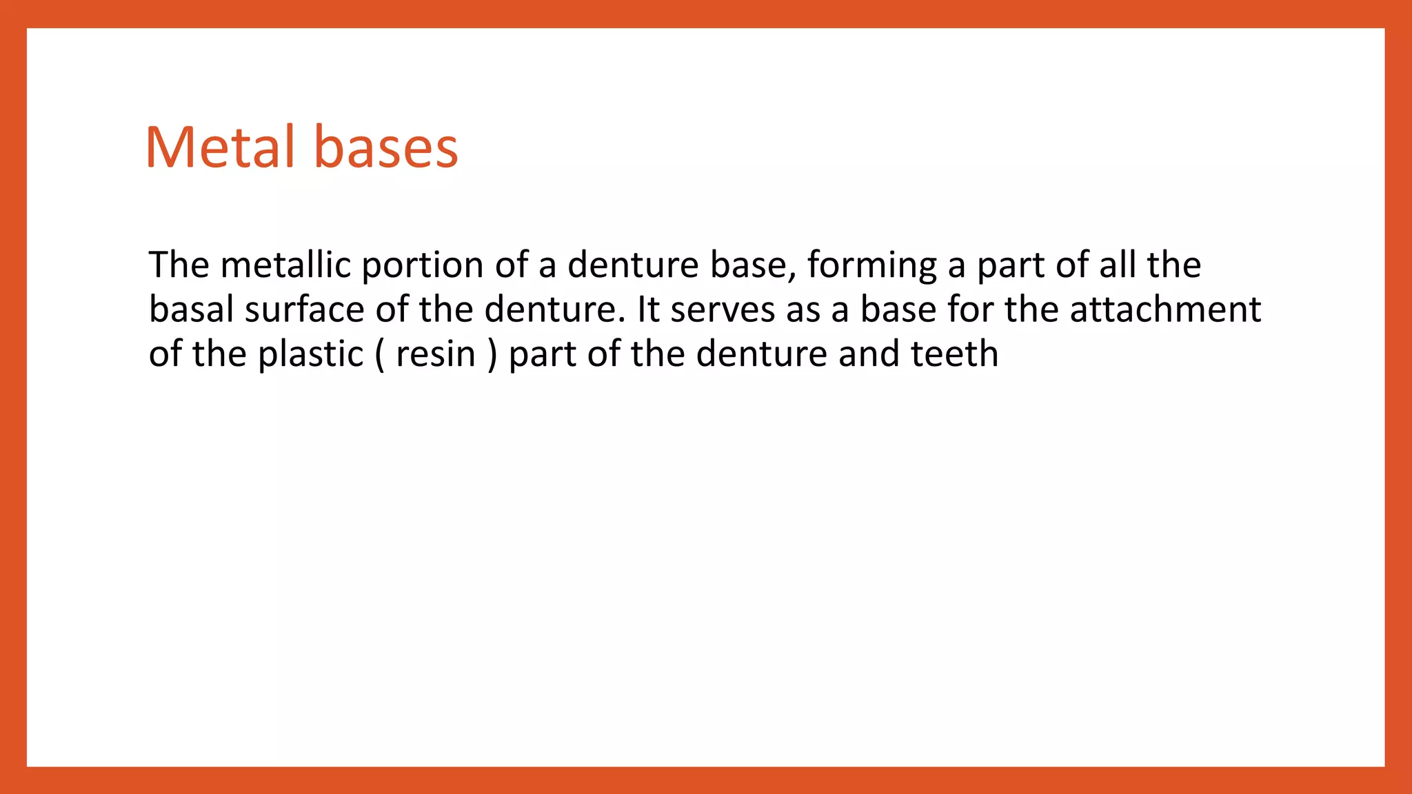 Denture base and occlusal rims | PPTX